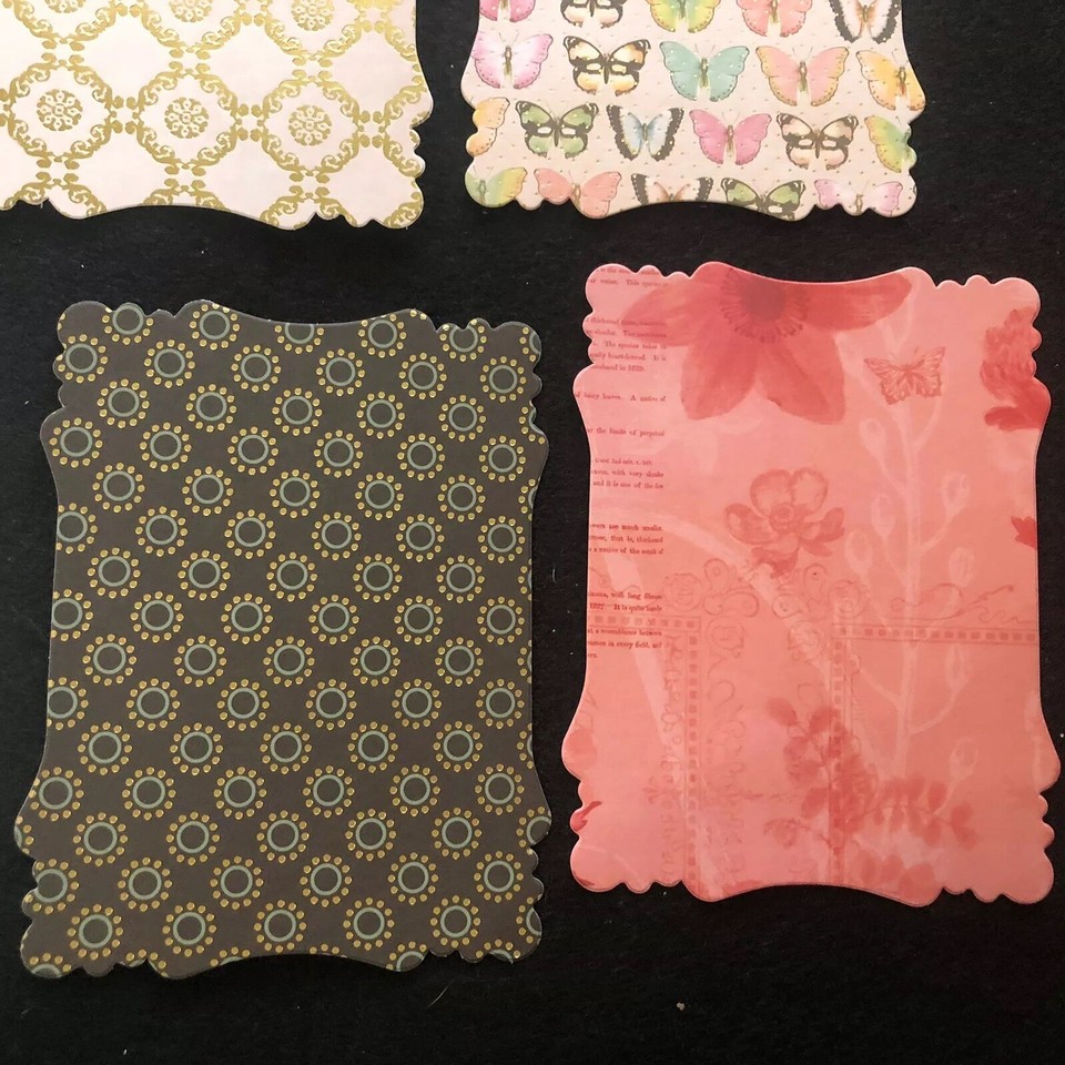 Shabby chic Flower Chipboard Mini Book Album DIY Kit Scrapbook Paper ...