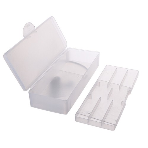Clear Empty Nail Tools Storage Box Organizer Case Holder Manicure Case ...