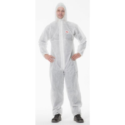 3M 4540+ L Coverall Large Full Body Overall Cover Protection Disposable ...