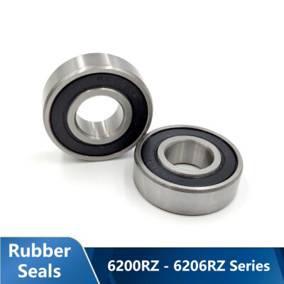 6200 6201 6202 6204 6205 6206 RZ Deep Groove Ball Bearings 10x30x9mm ...