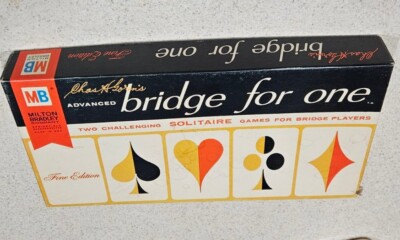 Vintage 1967 Milton Bradley Advanced Bridge For One Solitaire Game Fine ...