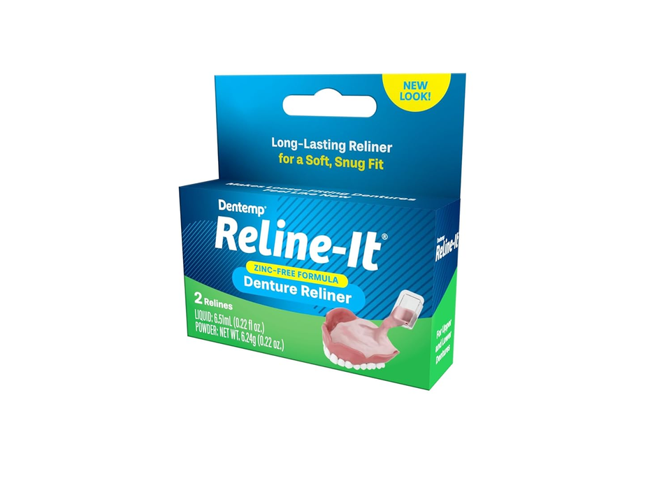 Dentemp Denture Reline Kit - Advanced Formula Reline It Denture Reliner ...