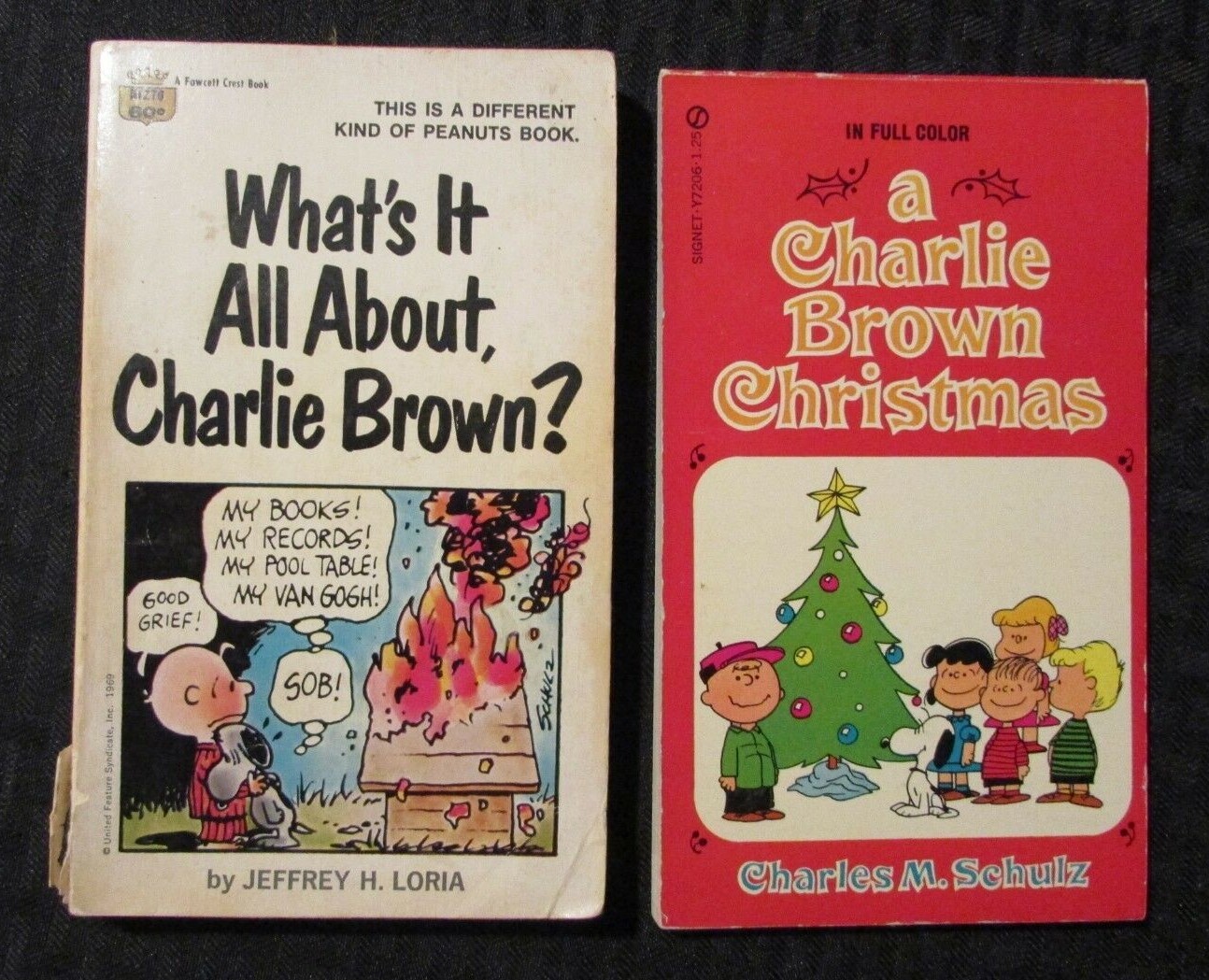 1966/69 CHARLIE BROWN Christman & What's it all About Paperback LOT of ...