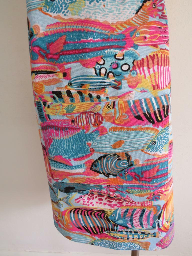 Handmade Tropical Fish Ken Done Style 100% Cotton Women's Apron | eBay ...