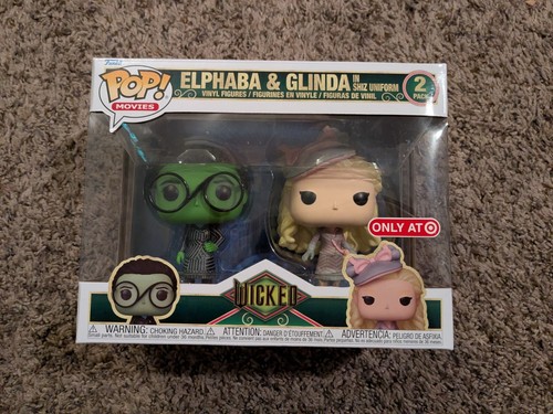 Funko Pop Elphaba & Glinda in Shiz Uniform 2 Pack Vinyl Figures Wicked ...