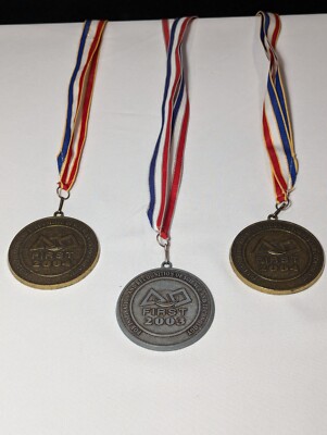 Three FIRST Robotics Competition Medals Gold and Silver / First and ...