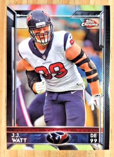 2015 TOPPS CHROME J.J. WATT CARD#75 NM-MT HOUSTON TEXANS ARIZONA ...