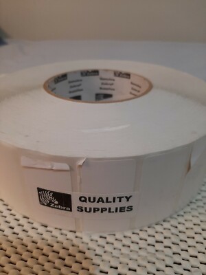 ZEBRA Industrial Printer Label 2x1" Z-select 4000T QTY 5180 per Roll ...
