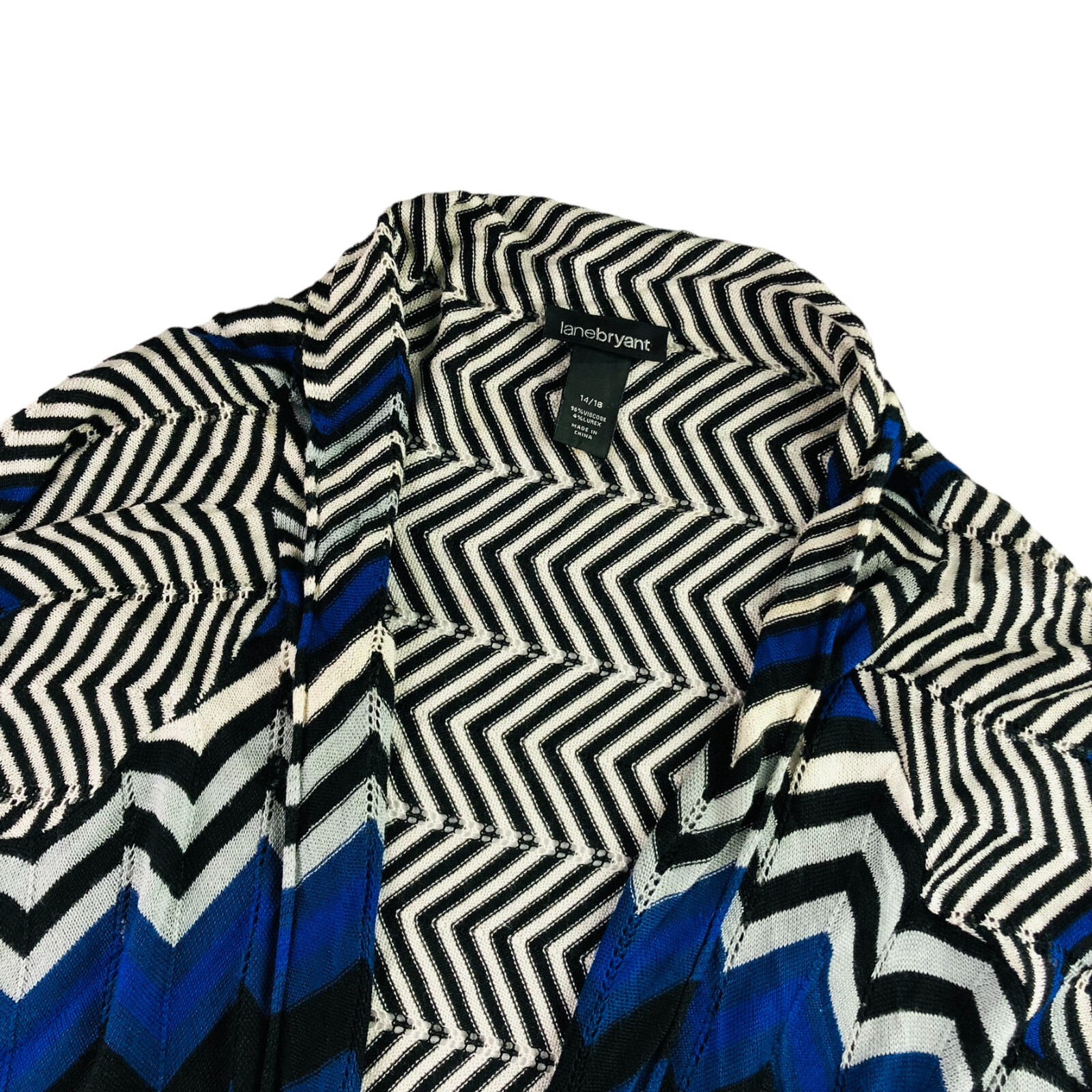 Lane Bryant Women's Open-Front Open-Weave Knit Cardig… - Gem