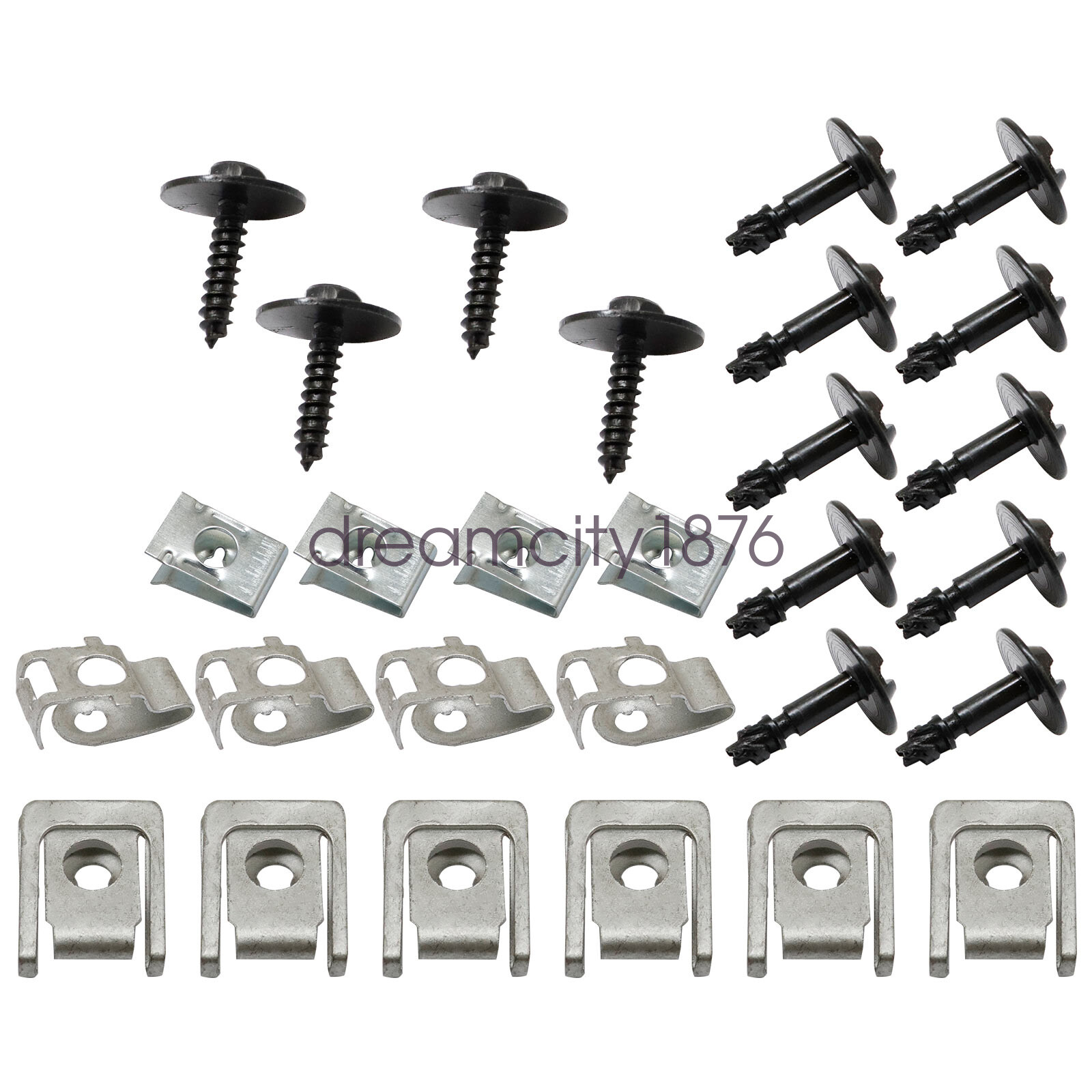 For AUDI A4 A5 A6 A7 Q5 Engine splash guard mounting kit screw 28pcs US ...