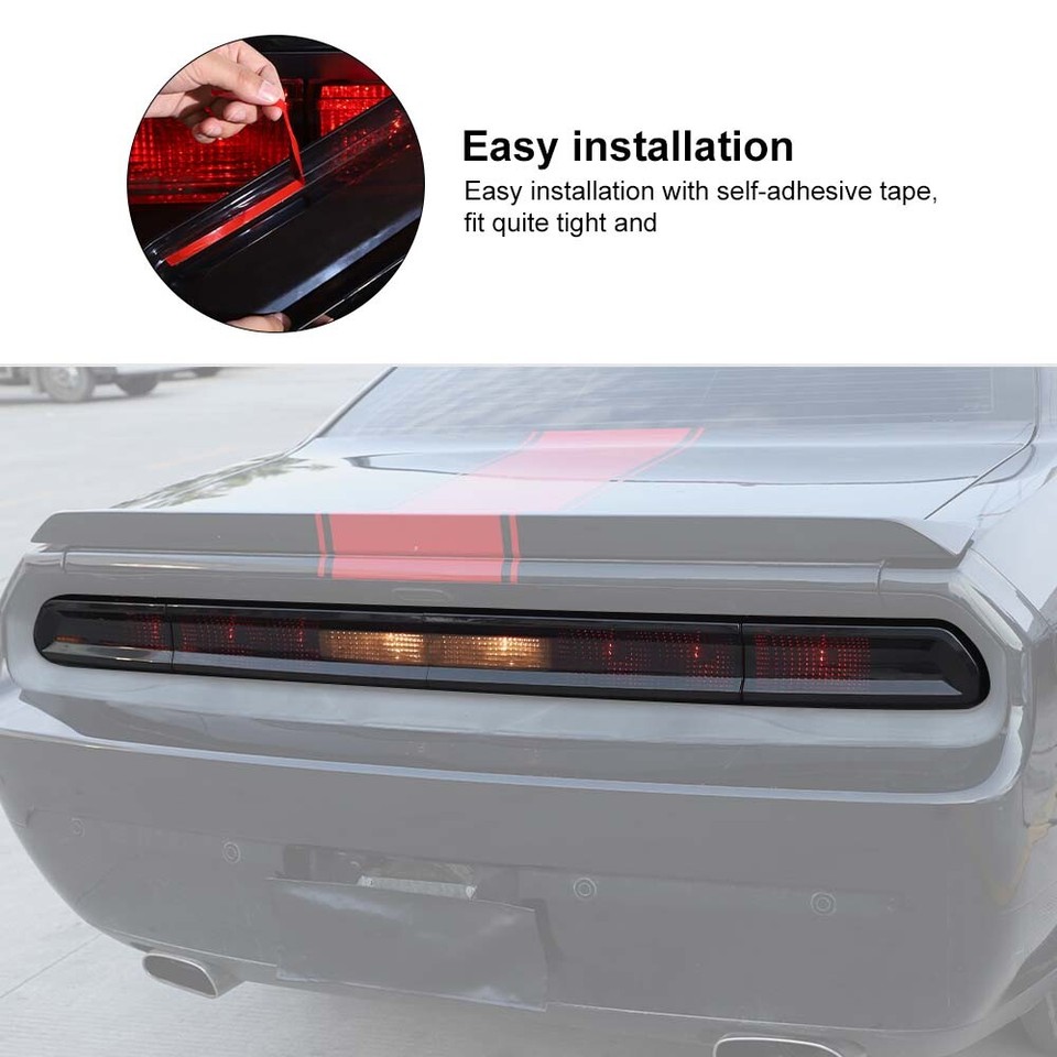 2009-2014 Dodge Challenger Tail Light Lamp Covers Rear Tail Light Guard ...