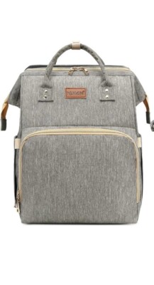 KUWANI Diaper Bag Backpack Multifunction Travel Baby Changing Bags Gray ...