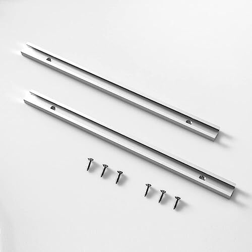 2 Pack 300mm 11.81 Inch Aluminum Double T-Track with Predrilled ...