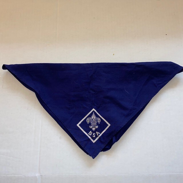 Vintage BSA Boy Scouts Royal/Navy Blue Neckerchief | eBay