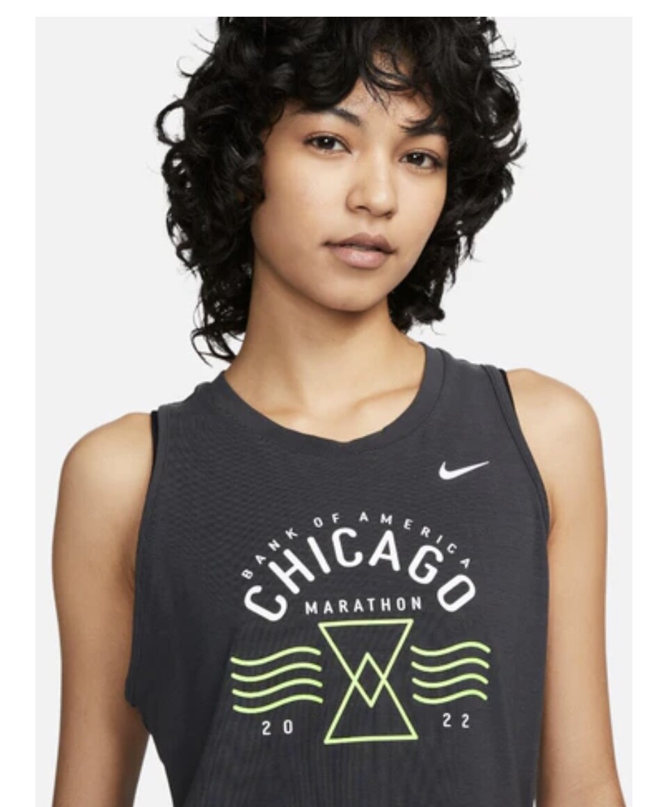 New with Tag Women Nike 2022 Chicago Marathon Tank Top Shirt DX4515-045 ...