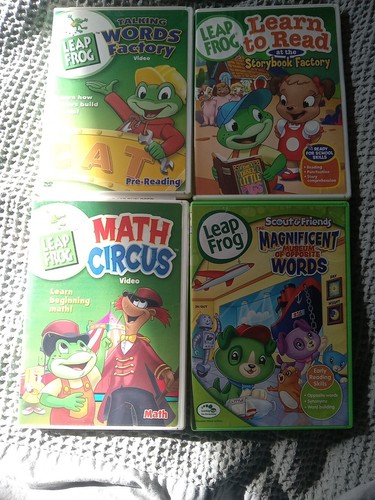4 Leap Frog Learning DVDs Used And Tested | eBay