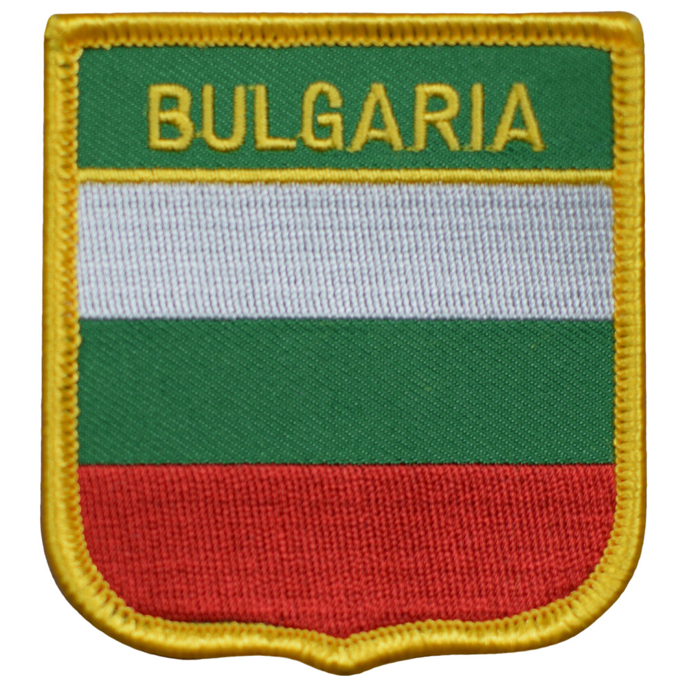 Bulgaria Patch - Embroidered Flag Shield Badge 2.75" (Iron Or Sew On ...