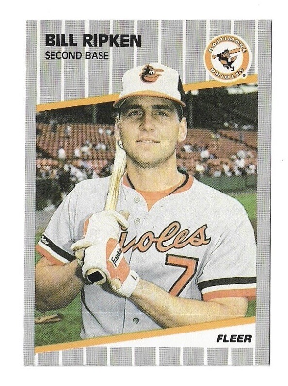 1989 Fleer - Black Box on Bat Knob #616 Billy Ripken | eBay