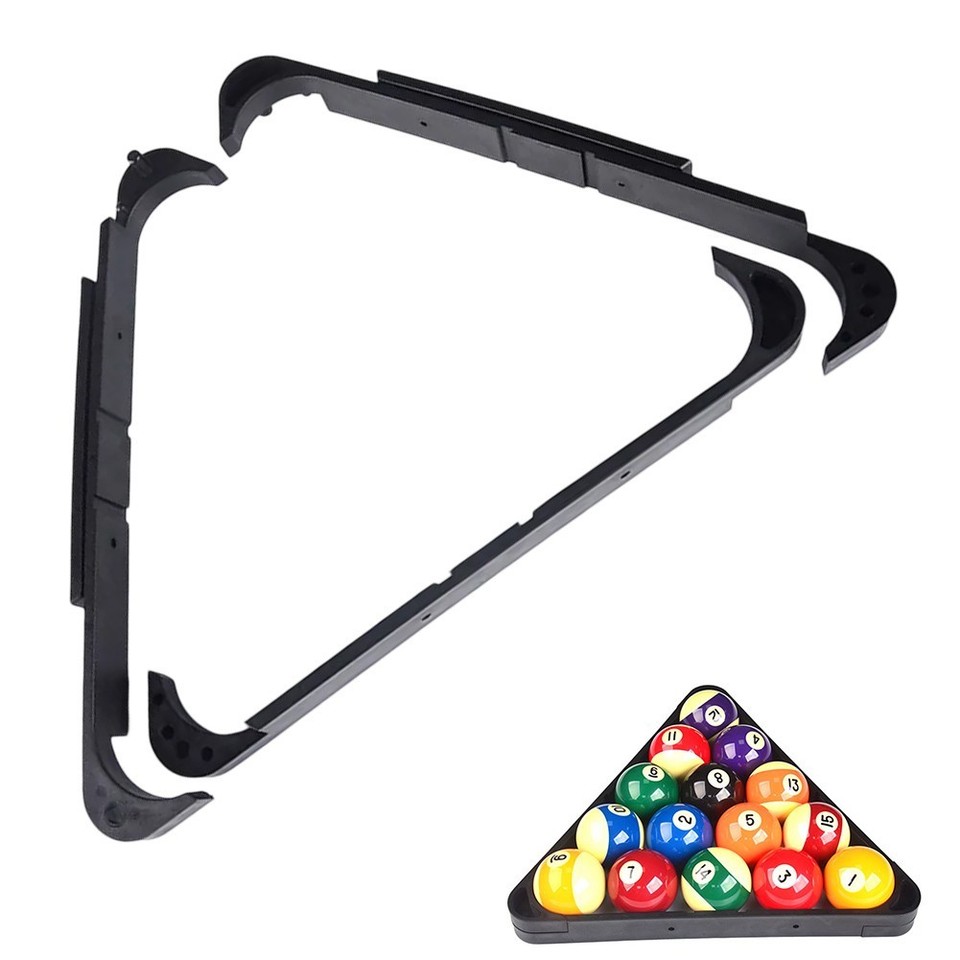 Dual Use Billiard Ball Rack for 8 Ball Triangle and 9 Ball Diamond Game ...