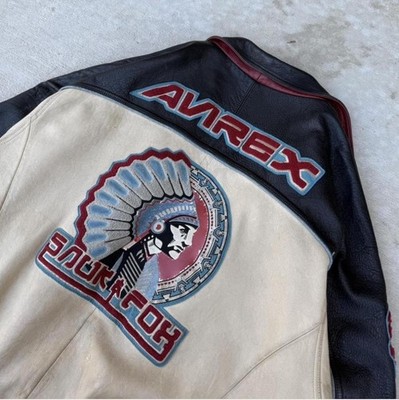 Vintage Avirex Native Aztec Jacket Some Wear And Zipper Broken Rare ...