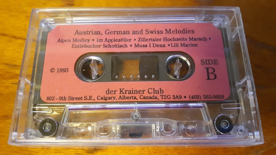 Austrian, German & Swiss Melodies by Der Krainer Club 1993 Cassette ...
