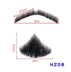 Seamless Lace Mustache Hand Made Human Hair Mustache Beard for Men ...