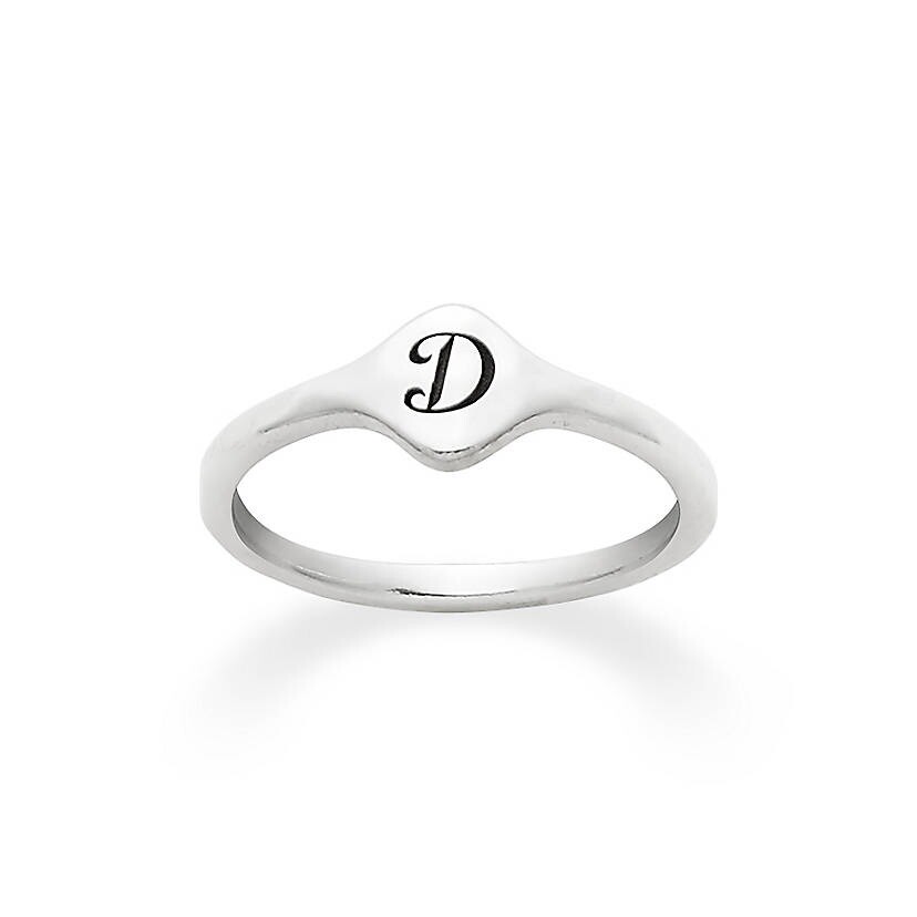 James Avery Petite Signet Initial Ring - Gem