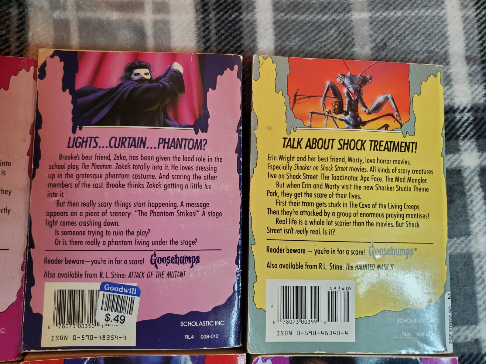 Vintage 1990's Goosebumps Book LOT (10 Books) Read Description For More ...