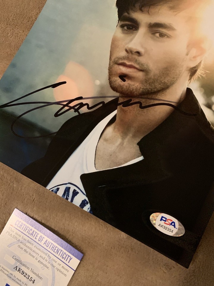Enrique Iglesias Singer Signed 8x10 Photo with PSA/DNA COA Autograph | eBay