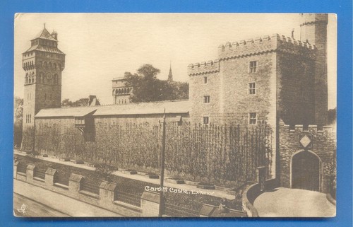 CARDIFF CASTLE,EXTERIOR.TUCKS SEPIA POSTCARD | eBay