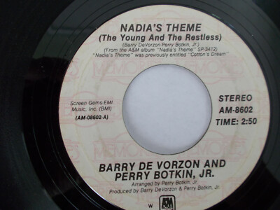 BARRY DE VORZON AND PERRY BOTKIN, JR - NADIA'S THEME / BLESS THE BEASTS ...
