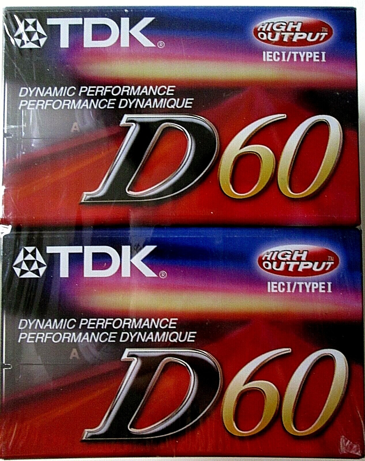 TDK D60 IECI Type I Lot of 10 Audio Cassette Tapes High Output High ...