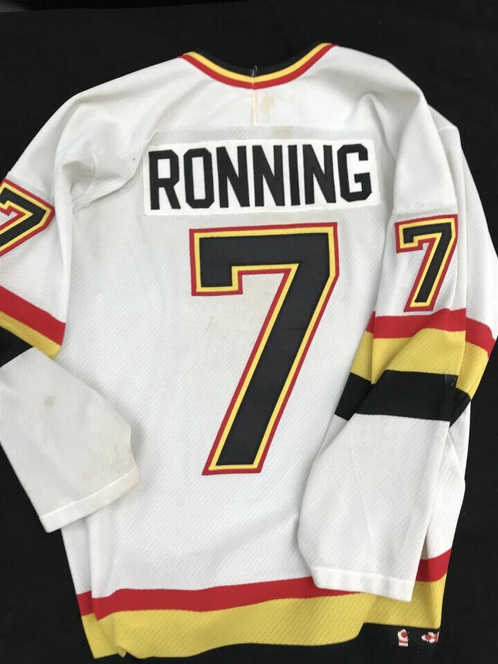 Cliff Ronning signed Vintage Vancouver Canucks Hockey Jersey Size ...