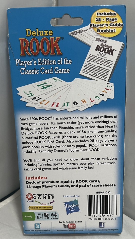 Deluxe Rook Card Game - 100 Years of Card Playing Fun - 714043010307 ...