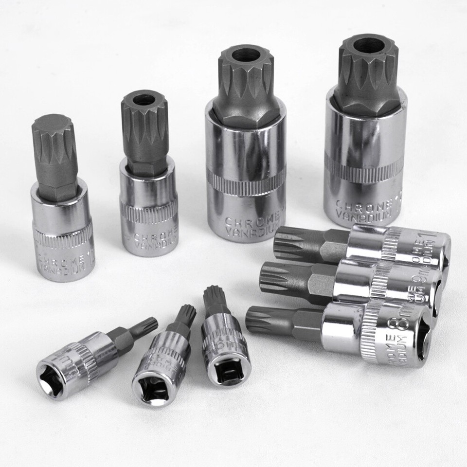 ALLEN KEY / HEX BIT SOCKET SET 10pc 1/2" Drive Metric 4mm to 17mm - M4 ...