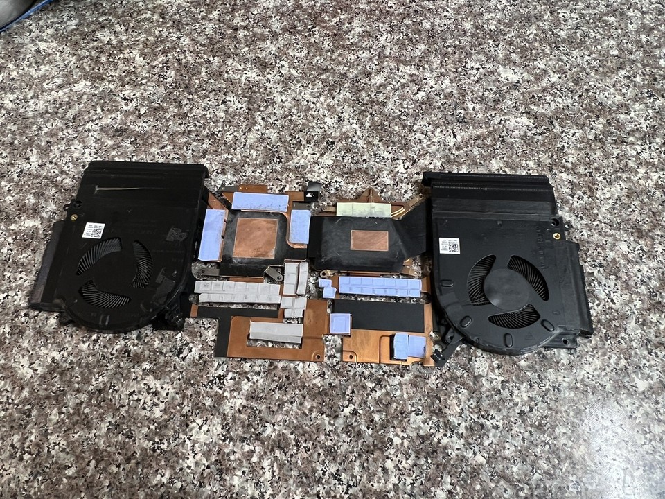 Genuine Dell Alienware M15 R3 RTX Heatsink CPU GPU Cooling Fan 0H0YNP ...