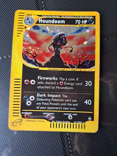 Pokemon TCG - Aquapolis holo Houndoom H11/H32 | eBay
