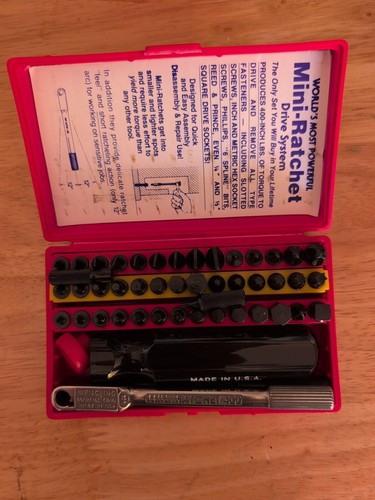 Wadsworth Super Deluxe Mini Ratchet & Screwdriver Set 4, 52-Pc | eBay