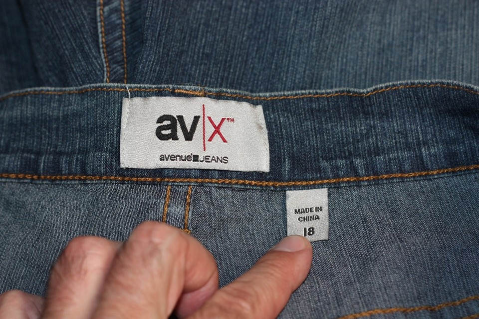 WOMEN'S AV/X AVENUE JEANS DENIM JEANS-SIZE: 18 888 | eBay