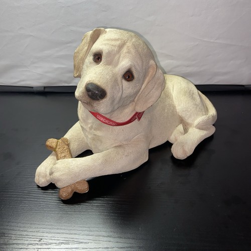 VTG Sandicast Yellow Labrador Retriever Puppy Sculpture 1989 16”X 9” X ...