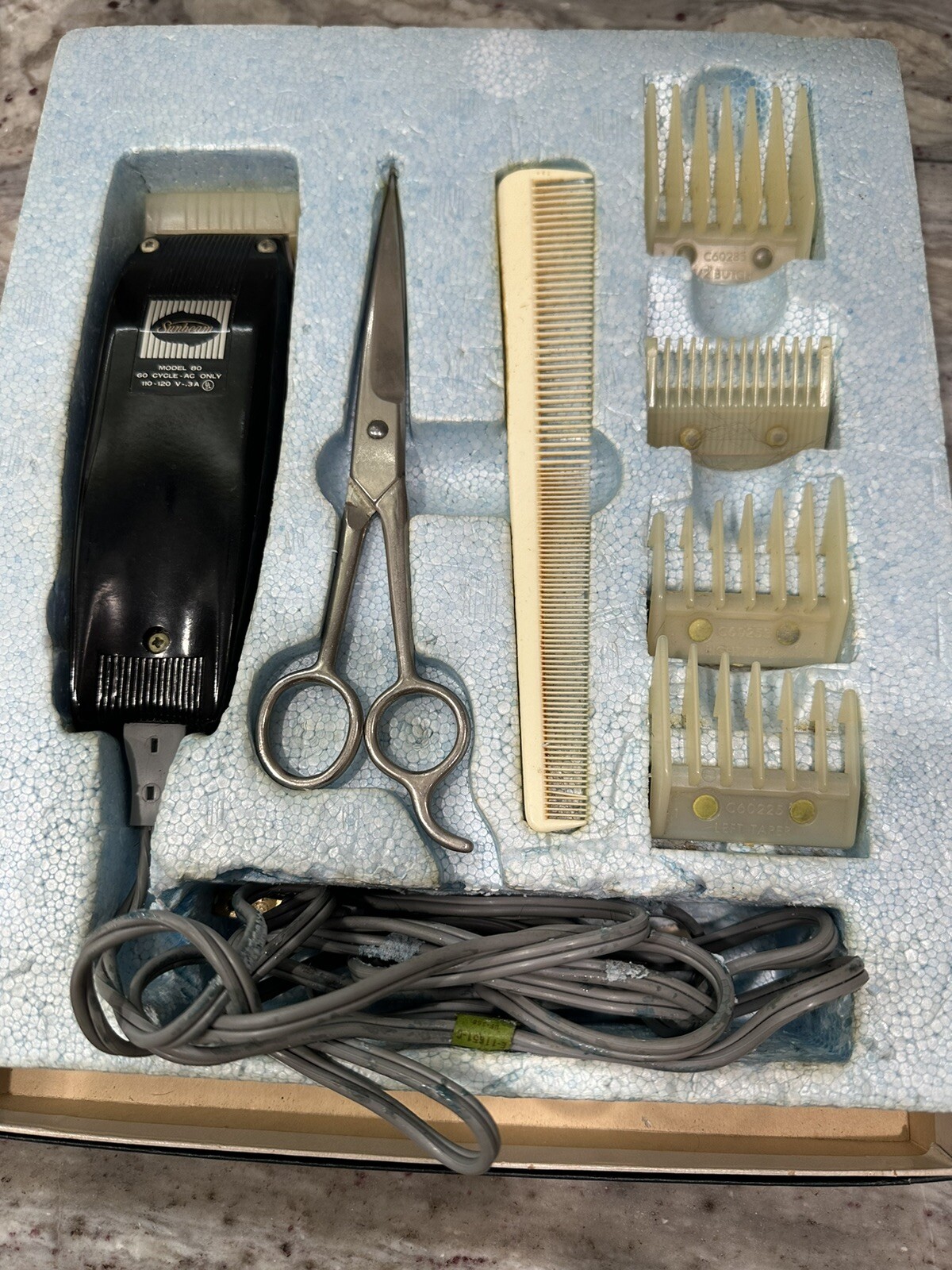 Vintage From The 60’s Sunbeam Model 80, Hair Clippers Kit (60 Cycle) | eBay