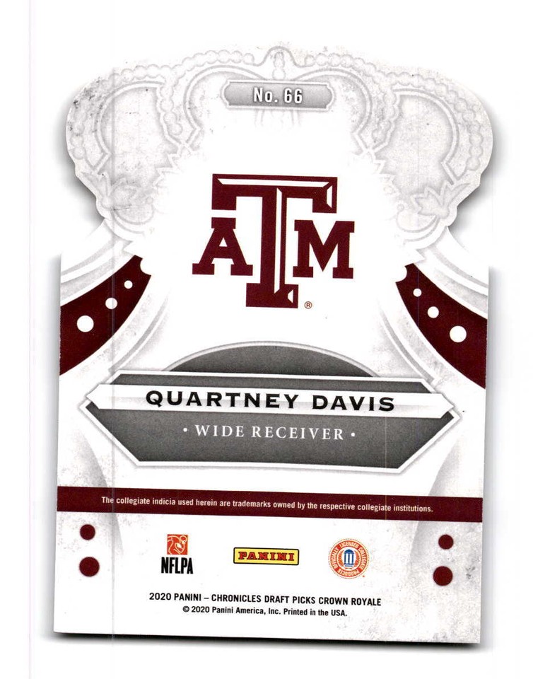 2020 Panini Chronicles Draft Picks Crown Royale Draft Picks Quartney ...
