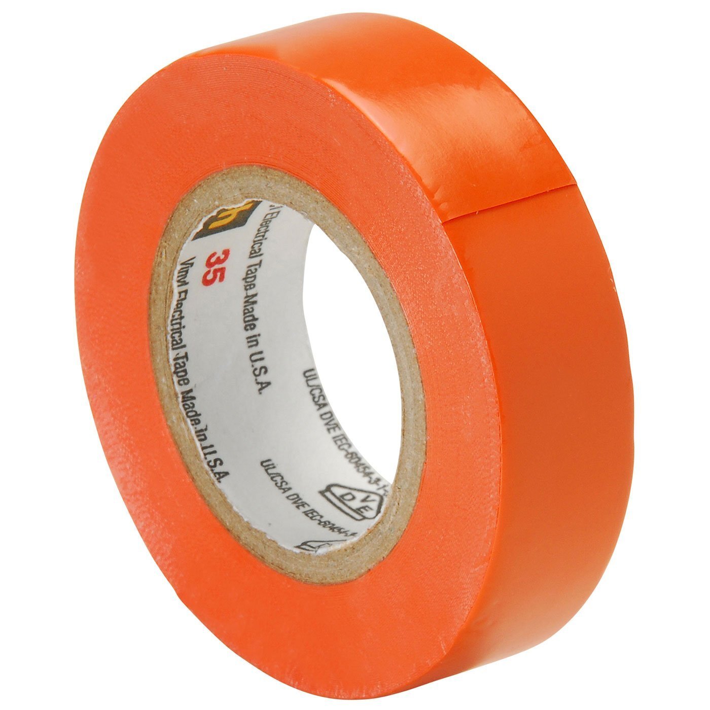 Scotch Vinyl Color Coding Electrical Tape 35, 1/2 in x 20 ft, Orange ...