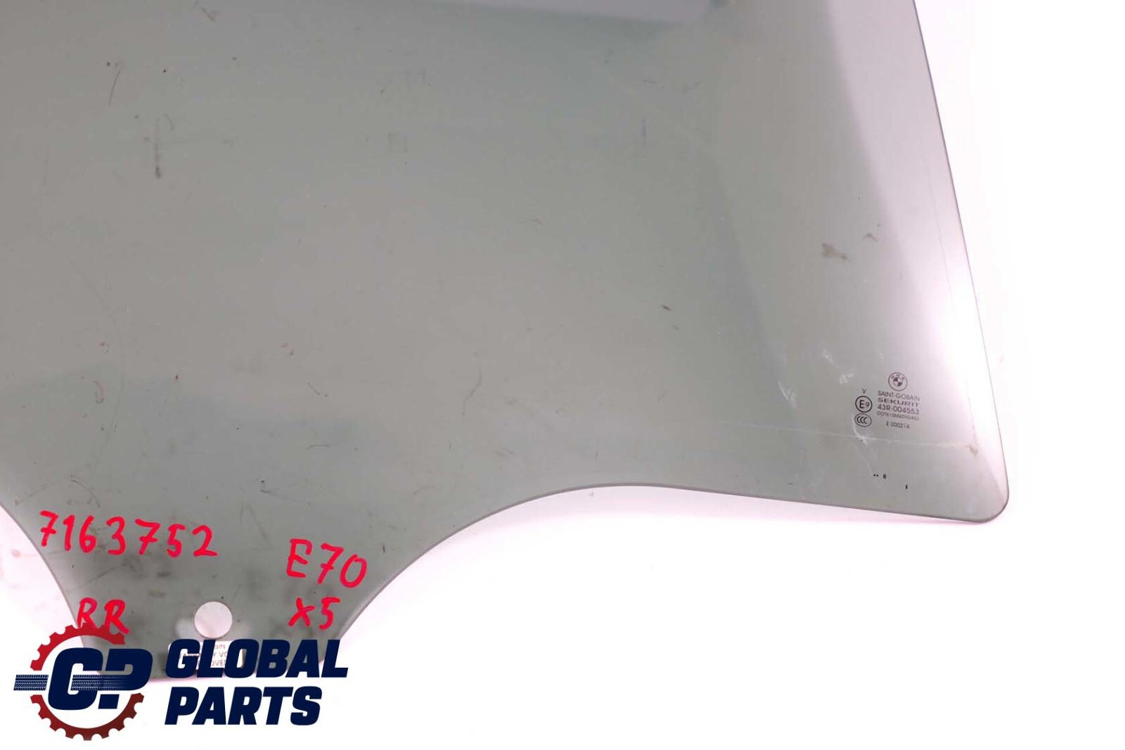 BMW X5 Series E70 Rear Right O/S Door Side Black Window Glass AS3 ...