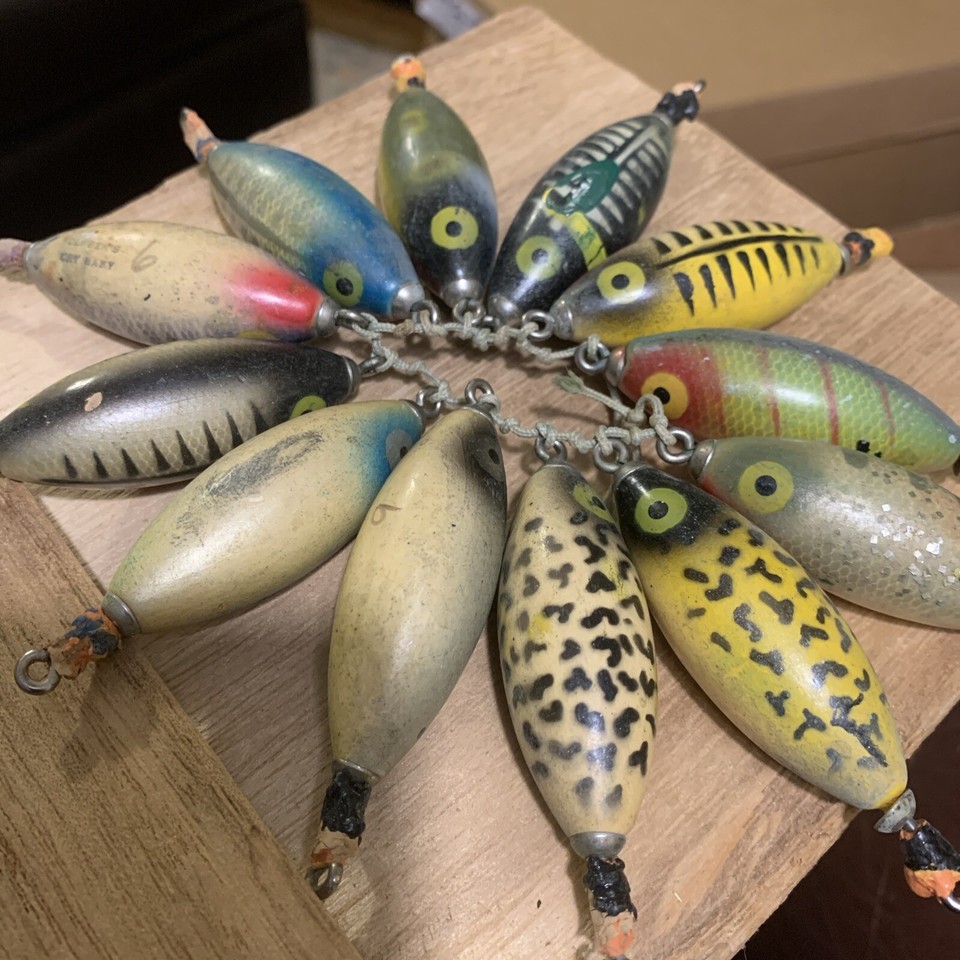 12 Ol’ Ben’s Cry Baby Wood Lures Color Samples From Sam Griffin ...