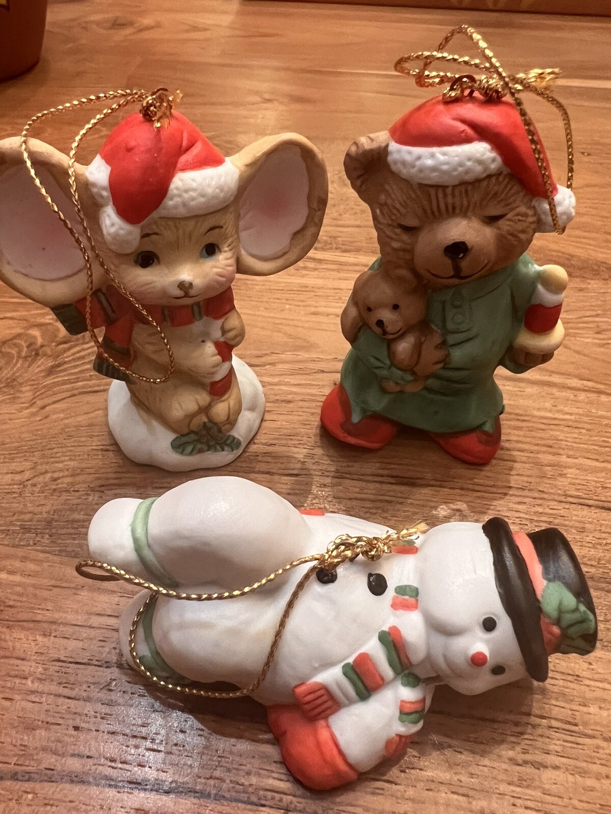 3 Ornaments 7 Eleven Citgo 1993 Collection Bear Snowman Mouse | eBay