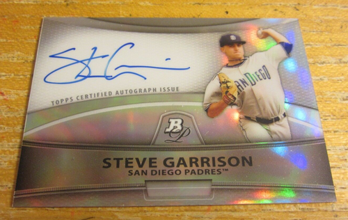 Steve Garrison 2010 Bowman Platinum Prospect Autographs Refractors #SG ...