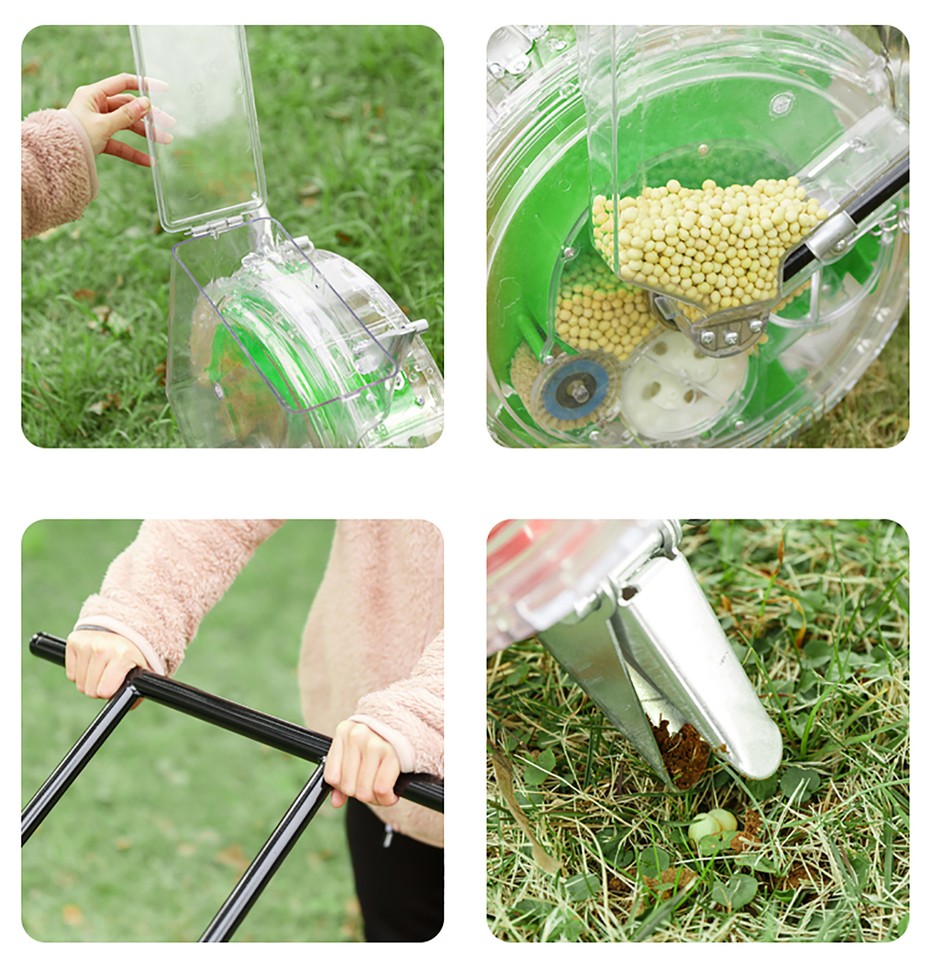 Precision Sowing Hand Push Seeder Corn, Soybeans Planter and Fertilizer ...