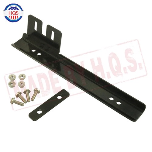 JDM Black Brushed Aluminum Front License Plate Relocate Mount Bracket ...