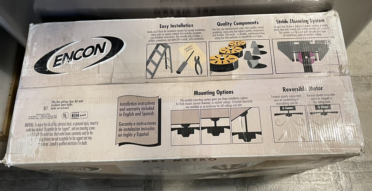 Encon Ceiling Fan Model M52 | Shelly Lighting